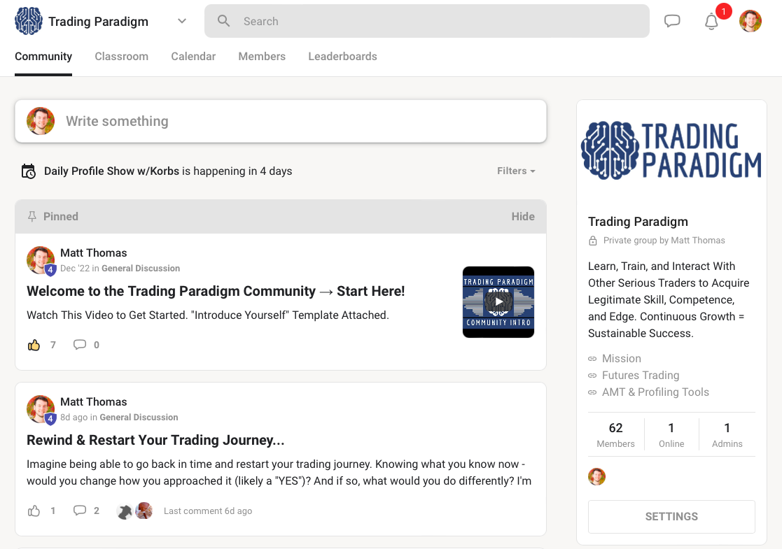 Trading Paradigm Community | TRADING PARADIGM