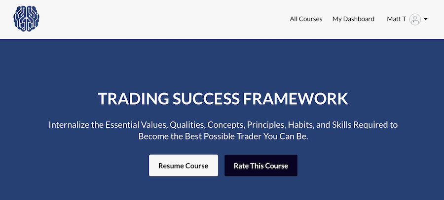 Trading Success Framework Course Trading Paradigm